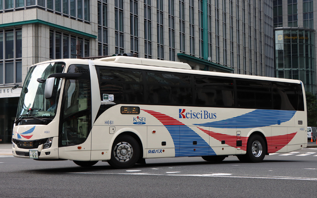 京成バス H661 習志野230あ・661: exhaust note.