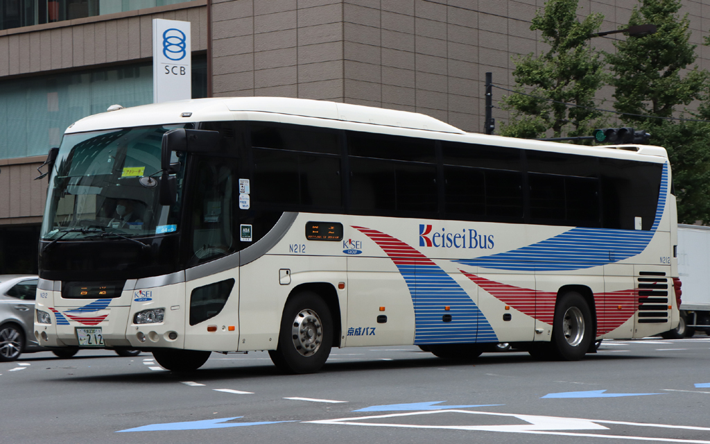 京成バス N212 千葉230あ・212: exhaust note.