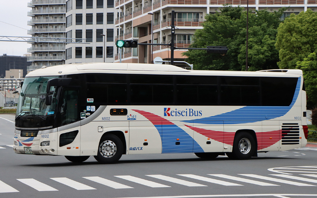 京成バス N802 千葉200か2107: exhaust note.